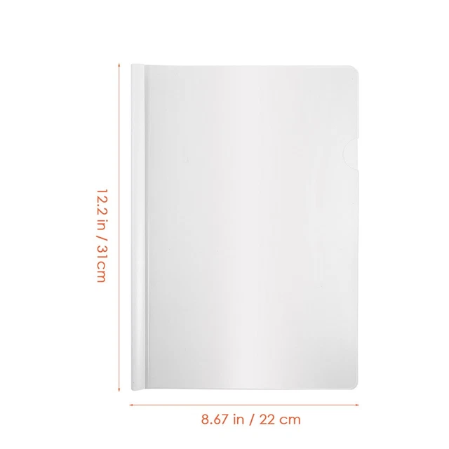 20 PCS CLEAR Plastic Folders Covers Report Binders Office Supplies $48. ...