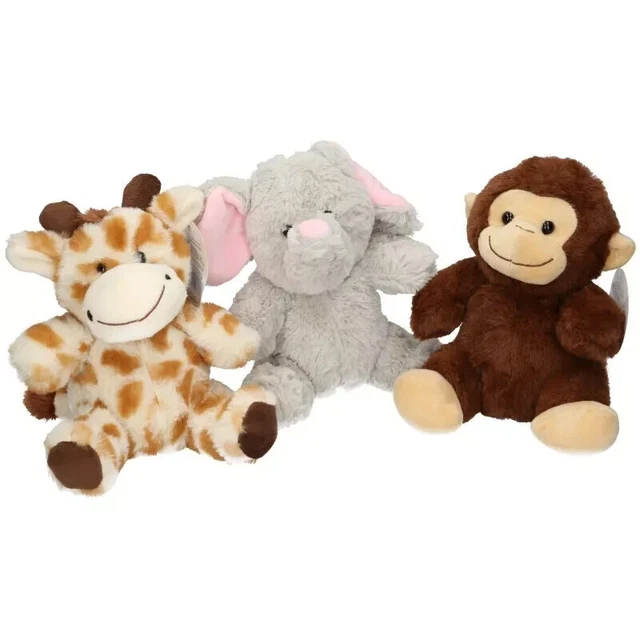 19CM SAFARI ANIMAL Plushed Cuddly Stuffed Animal Perfect Gift For Baby ...