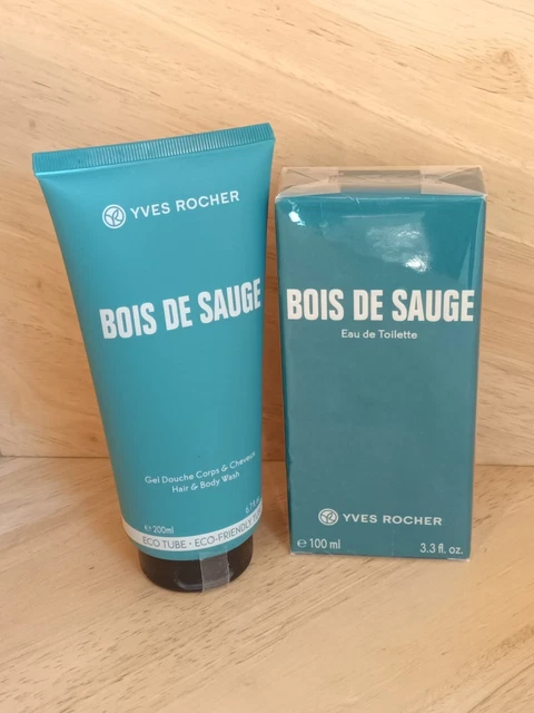 BOIS DE SAUGE - YVES ROCHER - Eau de toilette 100ml et gel douche 200ml ...