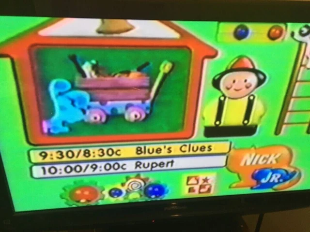 1997 NICK JR Blue's Clues Muppet Babies Rupert Scarry Commercials VHS £ ...