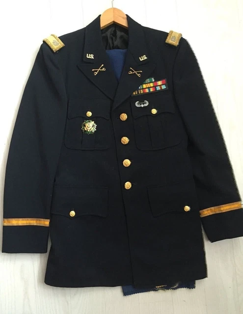 BLUE DRESS UNIFORM Lt. Colonel Cavalry US Army £382.74 - PicClick UK