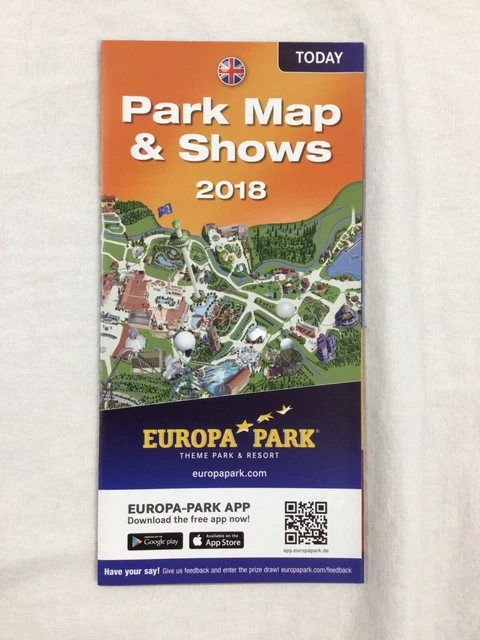 EUROPA-PARK EUROPA PARK Flyer Parkplan + Shows Sommer 2018 Orange ...