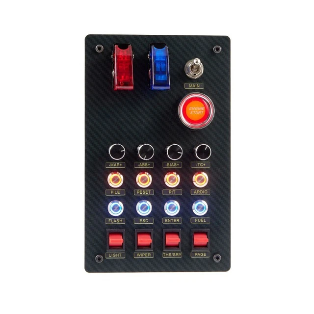 ZQSR VERTICAL BUTTON Box SIM Racing Control Box Racing Simulator f ...