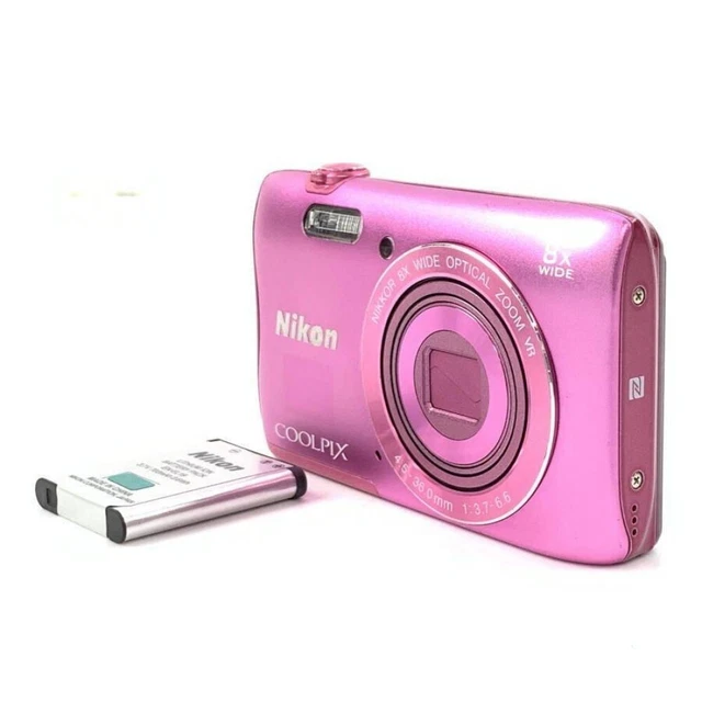 NIKON COOLPIX S3700 Compact Digital Camera pink 20.0MP $255.61 ...