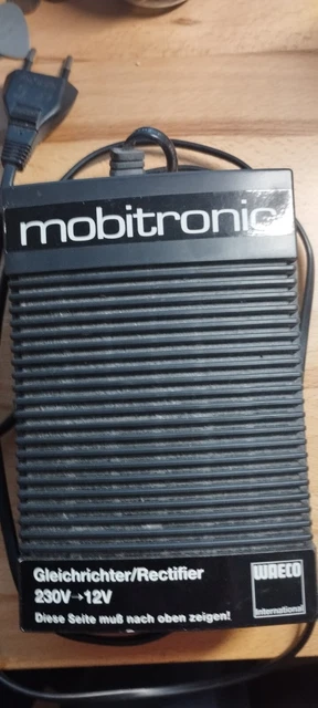 WAECO MOBITRONIC GLEICHRICHTER/RECTIFIER 230V 12V gebraucht+ Kabel f ...