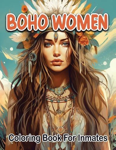 BOHO WOMAN COLORING book for inmates by Sureshot Books Publishing LLC ...