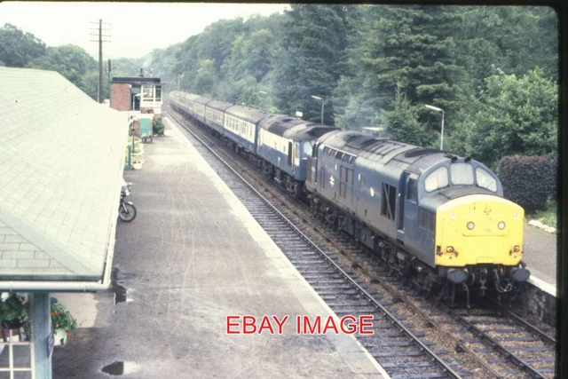 ORIGINAL 35MM SLIDE -Class 37 - 37077 at York w/ oil tanks on 29.8.85 ...