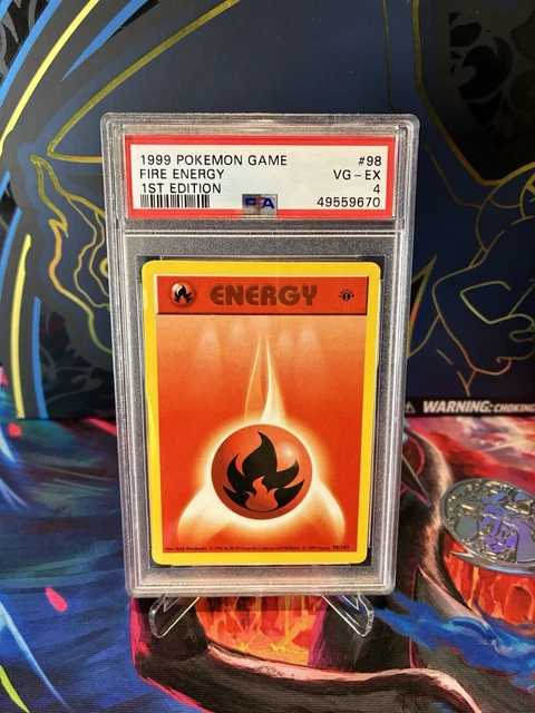 PSA 4 POKÉMON Fire Energy Base Set FIRST EDITION 98/102 $25.00 ...