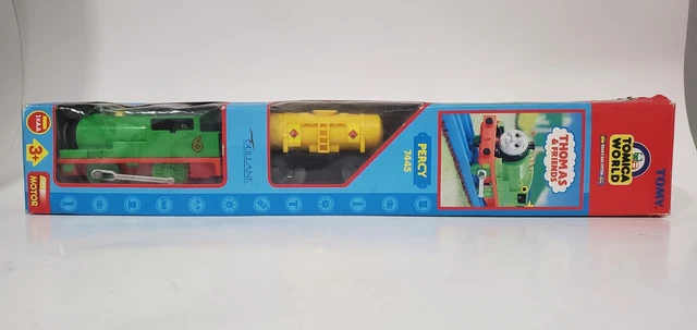 THOMAS AND FRIENDS Tomy Trackmaster Tomica World Percy In Box Works ...