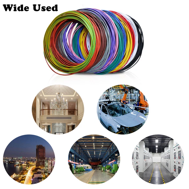 UL1007 TINNED COPPERS Wire Cable， 26 AWG PVC Hookup Wires - Stranded $6 ...