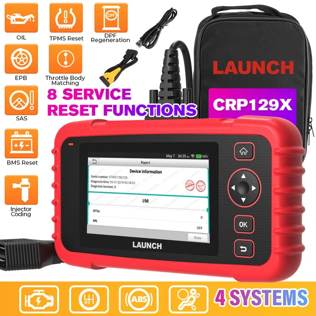 2025 LAUNCH CRP129X PRO Elite Diagnosegerät OBD2 Scanner mit 8 ...