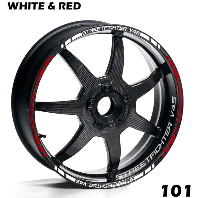 DUCATI STREETFIGHTER V4S Wheel Rim Stripes Tape Decals Stickers Full ...