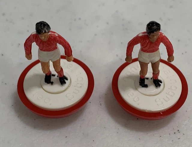 VINTAGE SUBBUTEO TABLE Soccer Game NASL Replacement Players Red White ...