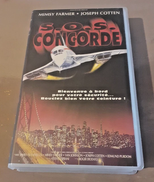 S.O.S. CONCORDE VHS 1979 Drame/Suspense/Catastrophe/Mimsy Farmer/Joseph ...