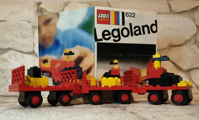 LEGO SYSTEM LEGOLAND 622 Gepäckwagen mit Bauanleitung 70er Jahre ...