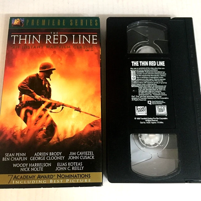 THIN RED LINE Sean Penn Woody Harrelson VHS tape Ships Same Day With ...