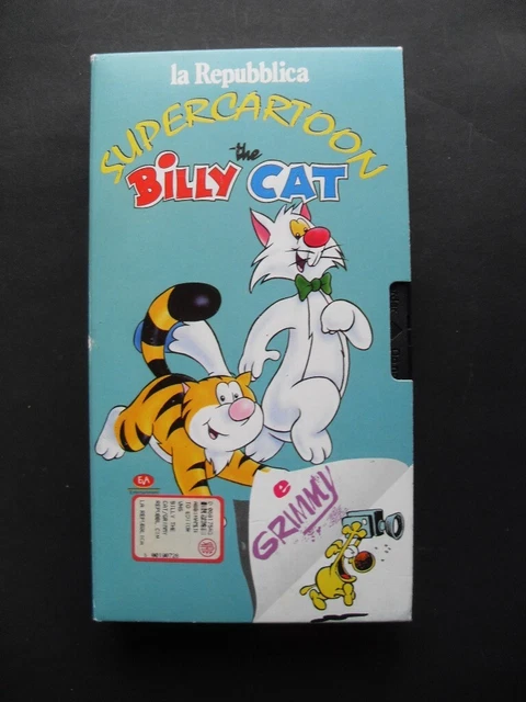 CASSETTA VHS SUPERCARTOON Billy The Cat - Grimmy EUR 3,50 - PicClick IT