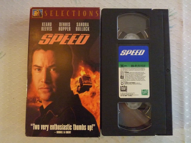 SPEED (VHS, 1994) Keanu Reeves Dennis Hopper Sandra Bullock $6.99 ...