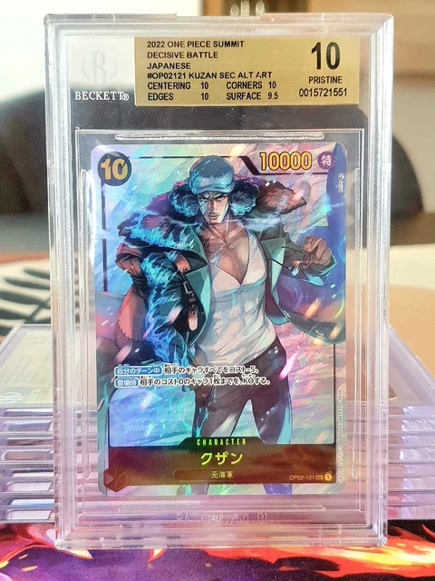 ONE PIECE TCG - Kuzan SEC Alt Art JAP Paramount War Op02-121 BGS 10 plaqué or ! EUR 11,50 ...