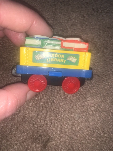 THOMAS THE TANK Engine Take-n-Play Sodor Library Storybook Car Mattel ...