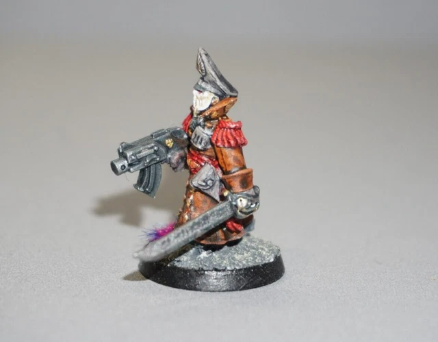 STEEL LEGION COMMISSAR with Gas Mask Warhammer 40k Metal £48.75 ...