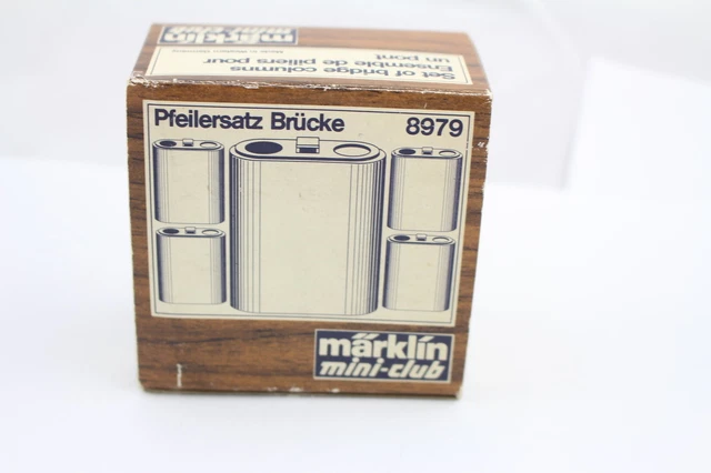 8979 PILIERS DE Ponts Lot 5 Pièce Märklin Voie Z Emballage D'Origine ...