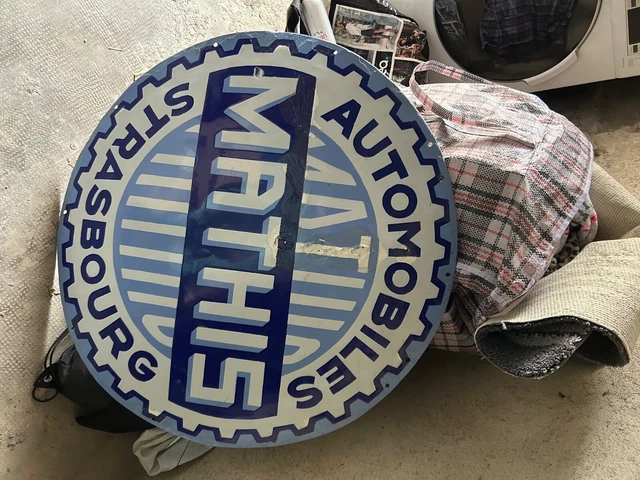 PLAQUE ÉMAILLÉE MATHIS automobile Strasbourg 70cm EUR 750,00 - PicClick FR