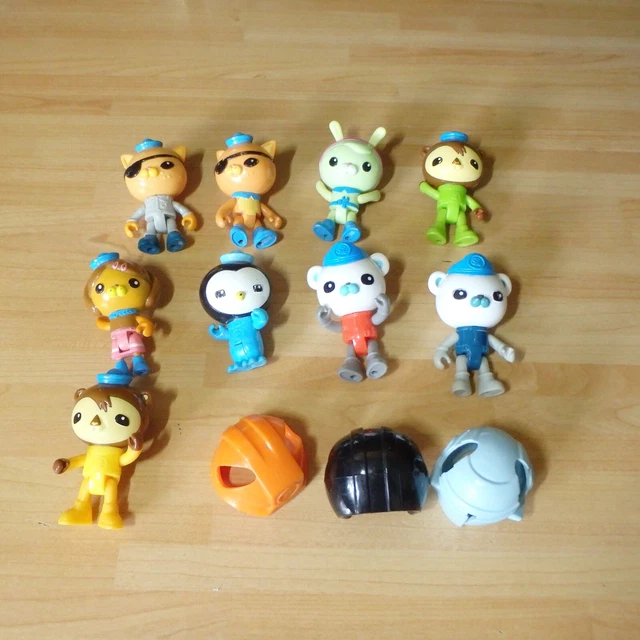 OCTONAUTS 9X CBEEBIES Figures Cpt Barnacles Dashi Paso Penguin ...