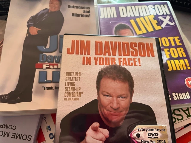 JIM DAVIDSON DVD Collection - In Your Face / Vote for Jim / Full on ...