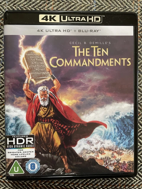 THE TEN COMMANDMENTS | 4K Ultra HD Blu-ray | 3 Discs £13.99 - PicClick UK