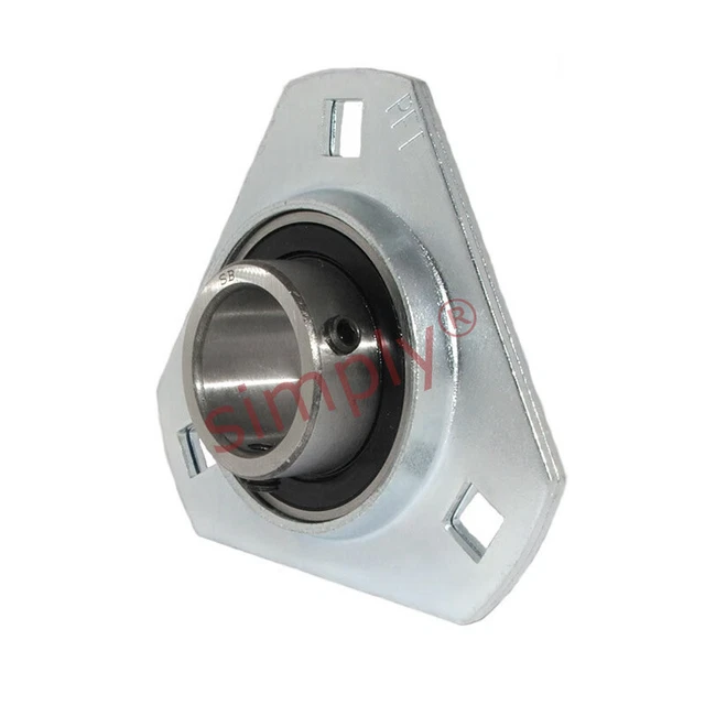 SBPFT206-18 STAHLBLECH 3 Bolt Dreieck Flansch Gehäuse Mit 2.9cm Einsatz ...