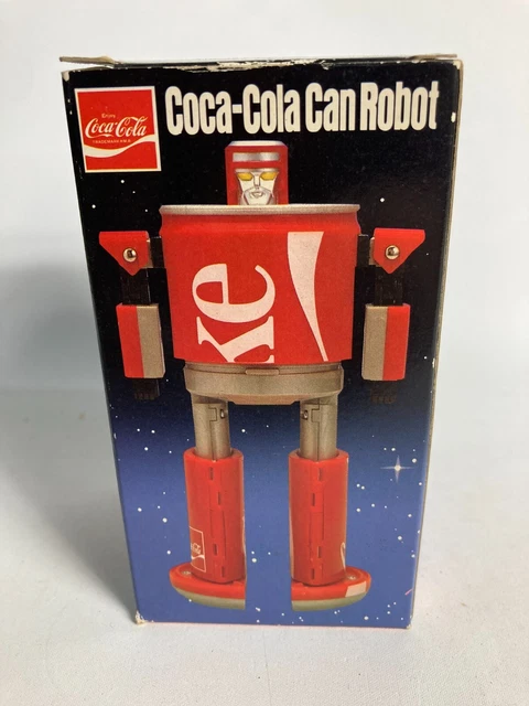 VINTAGE 1980'S COCA-COLA Coke Can Robot Soda Advertising Transformer ...