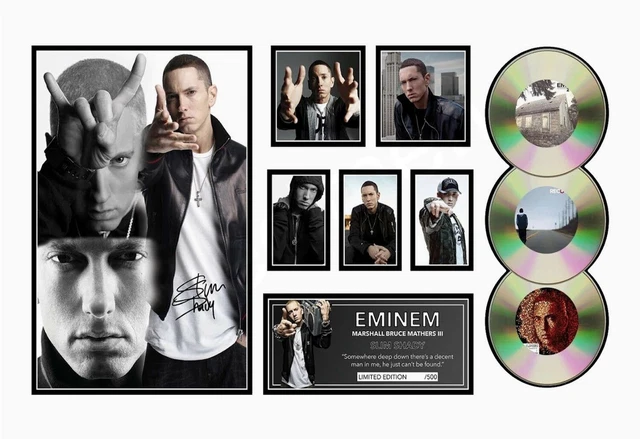 EMINEM SLIM SHADY Signed Limited Edition Memorabilia Print Autographed ...