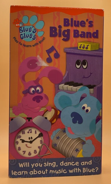 BLUE'S CLUES - Blue's Big Band VHS 2003 Black Tape **Buy 2 Get 1 Free ...