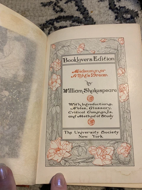 SHAKESPEARE A MIDSUMMER Nights Dream By William Shakespeare Booklovers ...