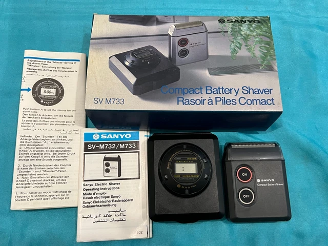 SANYO COMPACT BATTERIE Shaver Reiserasierer Modell: SV M733 ...