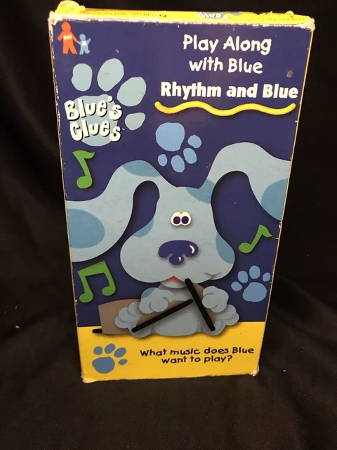 BLUES CLUES RHYTHM and Blue VHS VCR Tape Play To Learn Nickelodeon Pre ...