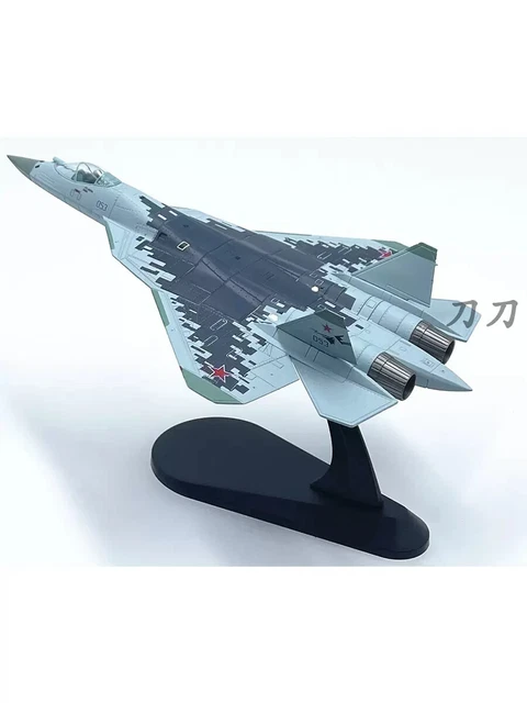 1:100 RUSSIAN SU-SU57 fifth-generation fighter stealth aircraft model ...
