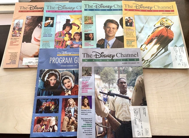 THE DISNEY CHANNEL Magazine 1992 Complete Year Rocketeer Gloria Estefan ...