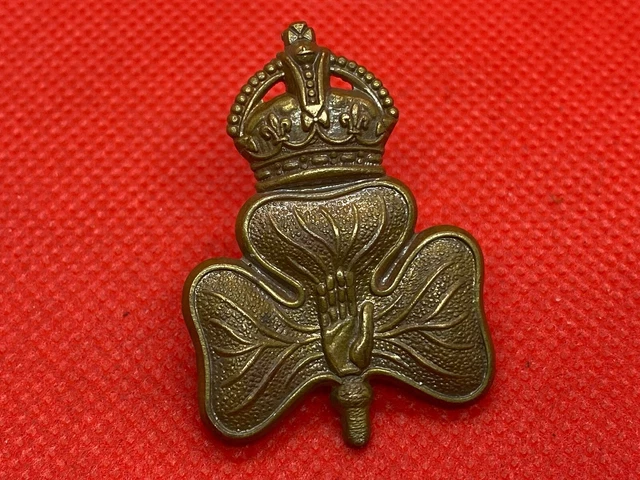ORIGINAL WW1 BRITISH Army 14th Royal Irish Rifles Regiment Cap Badge £ ...