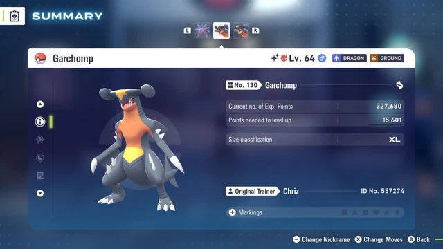 SHINY ALPHA GARCHOMP Pokémon Legends Za Perfect IV With Masterball £1. ...