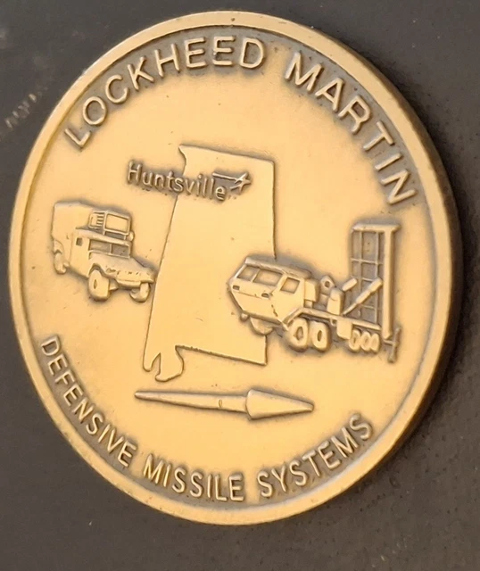 RARE LOCKHEED MARTIN THAAD Defense Missile Systems Huntsville COIN ...