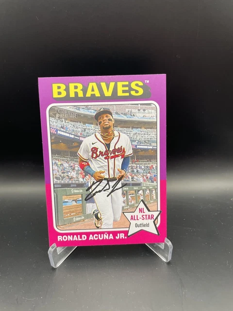 2024 TOPPS HERITAGE Image Variation Ronald Acuna Jr. (#321) Braves SP EUR 12,99 - PicClick IT
