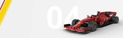 SHELL MOTORSPORT COLLECTION Scuderia Ferrari SF90 1:41 Diecast Scale ...