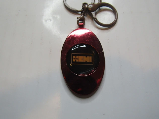 DODGE CHARGER CHALLENGER Coronet Chrysler 426 Hemi Logo Keychain Red ...