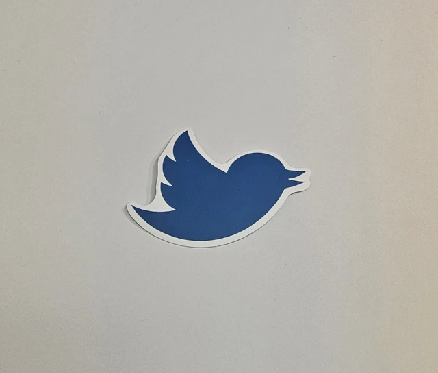 TWITTER LOGO STICKER Waterproof X Decal For Laptop / Skateboard $2.98 ...
