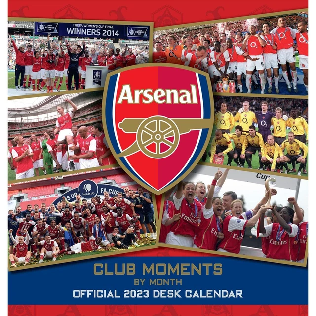 ARSENAL FC 2023 Desk Calendar Month to View Official Gunners Table Top ...