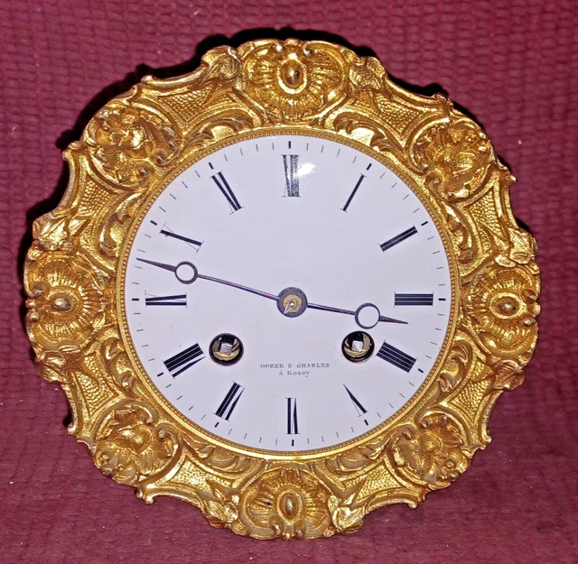 ANTIQUE BRONZE MOVEMENT Mechanism For Pendulum Portico Clock 19 Column ...