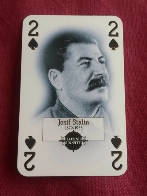 JOSIF STALIN PLAYING Card Collectable Carta Mundi Millennium Two 2 ...