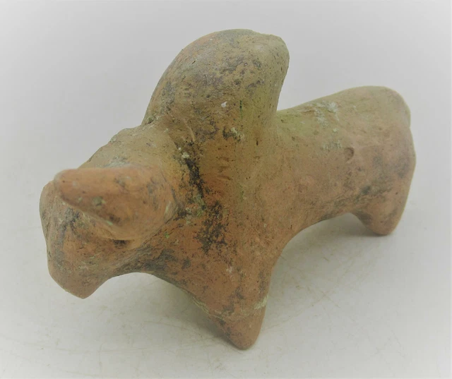 ANCIENT INDUS VALLEY Terracotta Harappan Bull Figurine. Circa 2200 ...